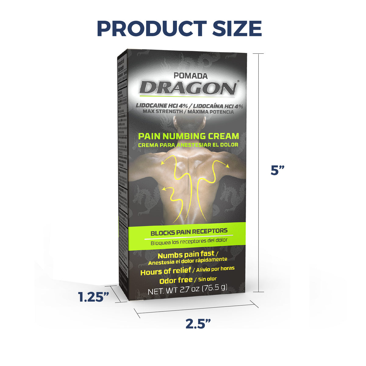 Pomada Dragon Max Strength with 4% Lidocaine Numbing Cream - 2.7 Oz (7 ...