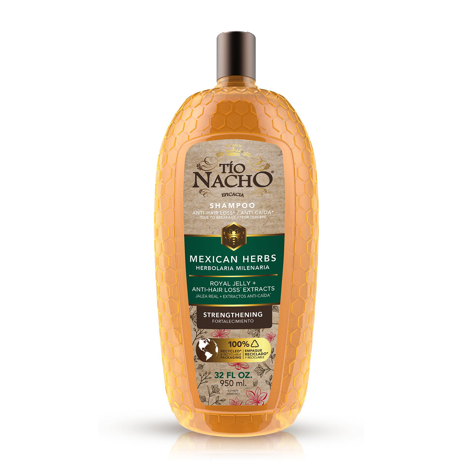 Tio Nacho Mexican Herbs Strengthening with Royal Jelly Shampoo - 32 fl ...