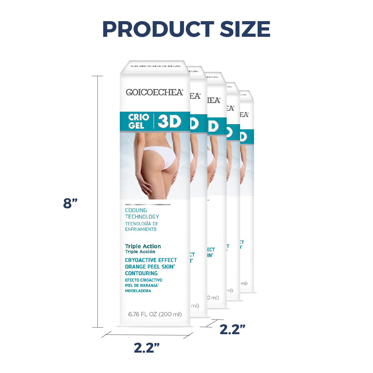 Goicoechea Crio Gel 3D Triple Action Skin Care - Body Lotion - 6.76 Oz ...