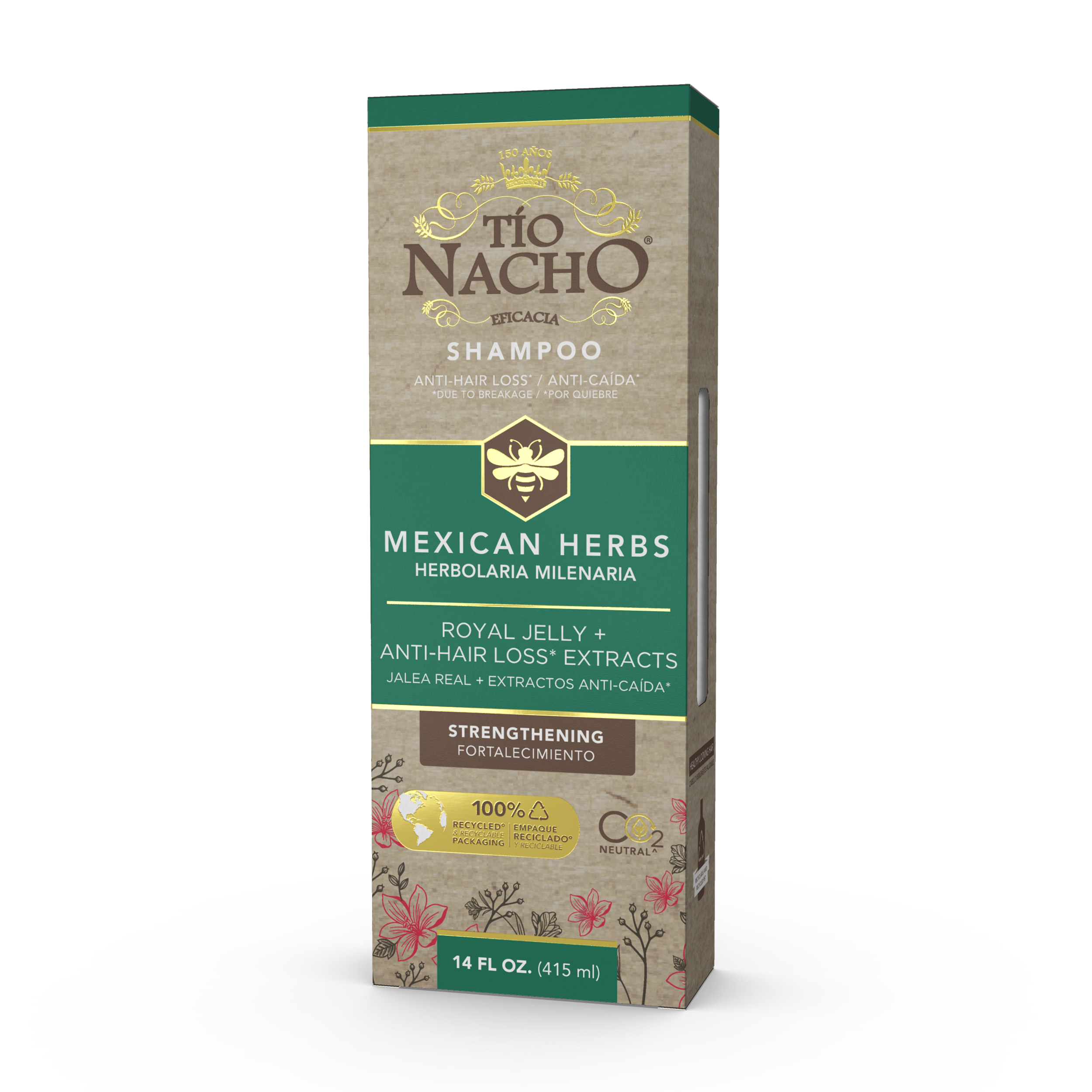 TIO NACHO MEXICAN HERB HAIR STRENGTHENING SHAMPOO WITH ROYAL JELLY ...