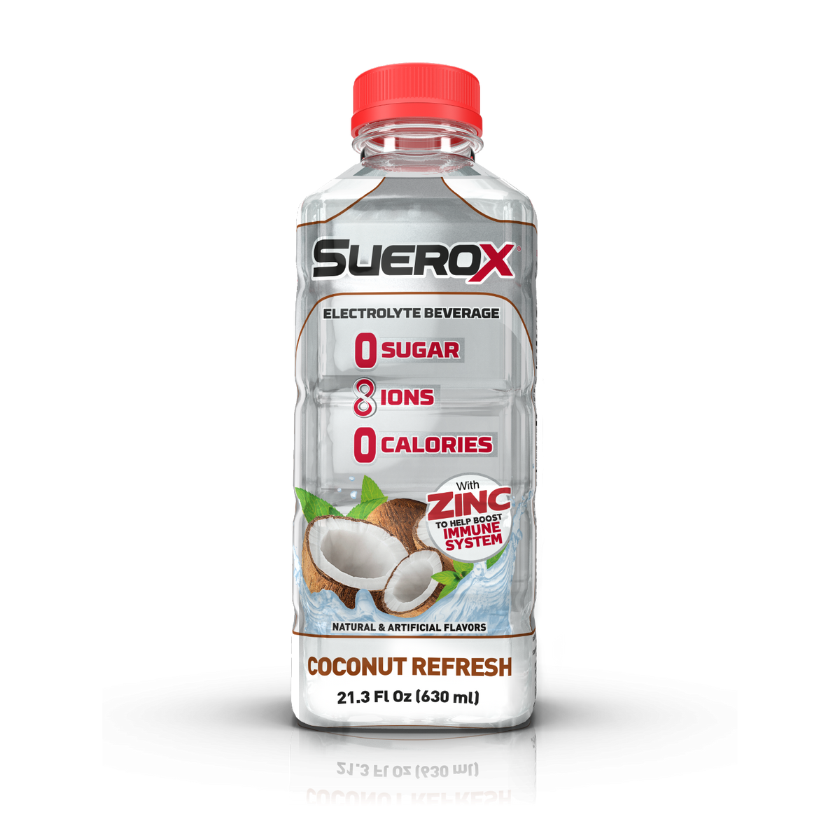 SueroX Coconut RefreshHealthy Hydration, Sugar Free, 0 Calories, 8 ion ...