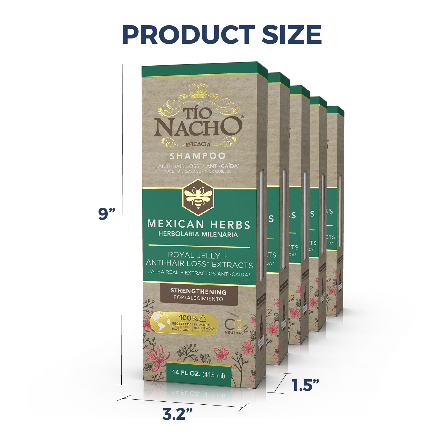 TIO NACHO MEXICAN HERB HAIR STRENGTHENING SHAMPOO WITH ROYAL JELLY ...