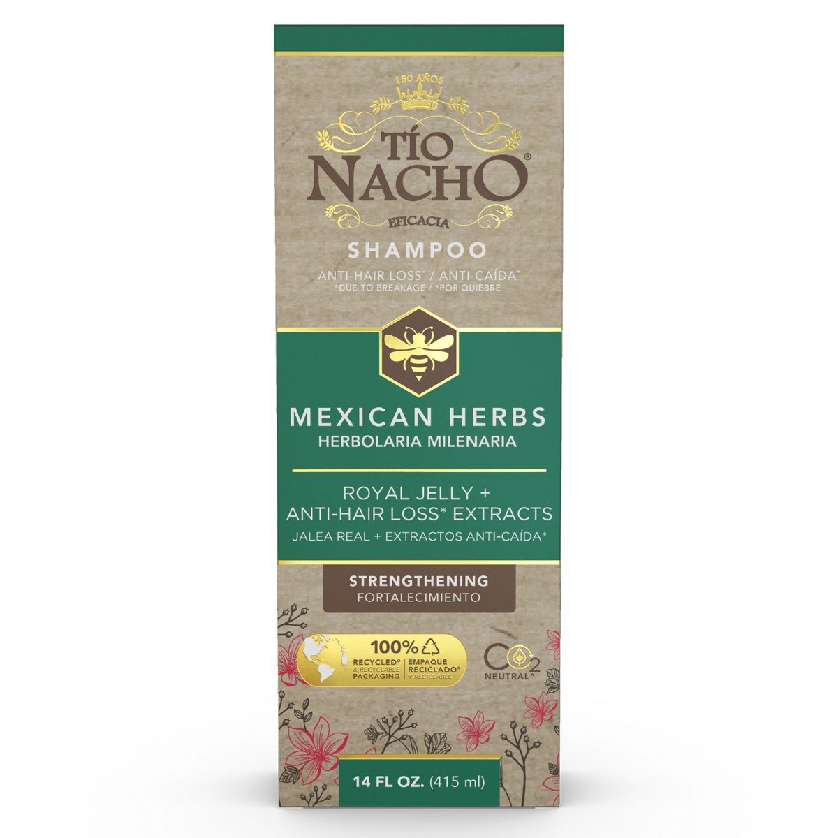 TIO NACHO MEXICAN HERB HAIR STRENGTHENING SHAMPOO WITH ROYAL JELLY ...