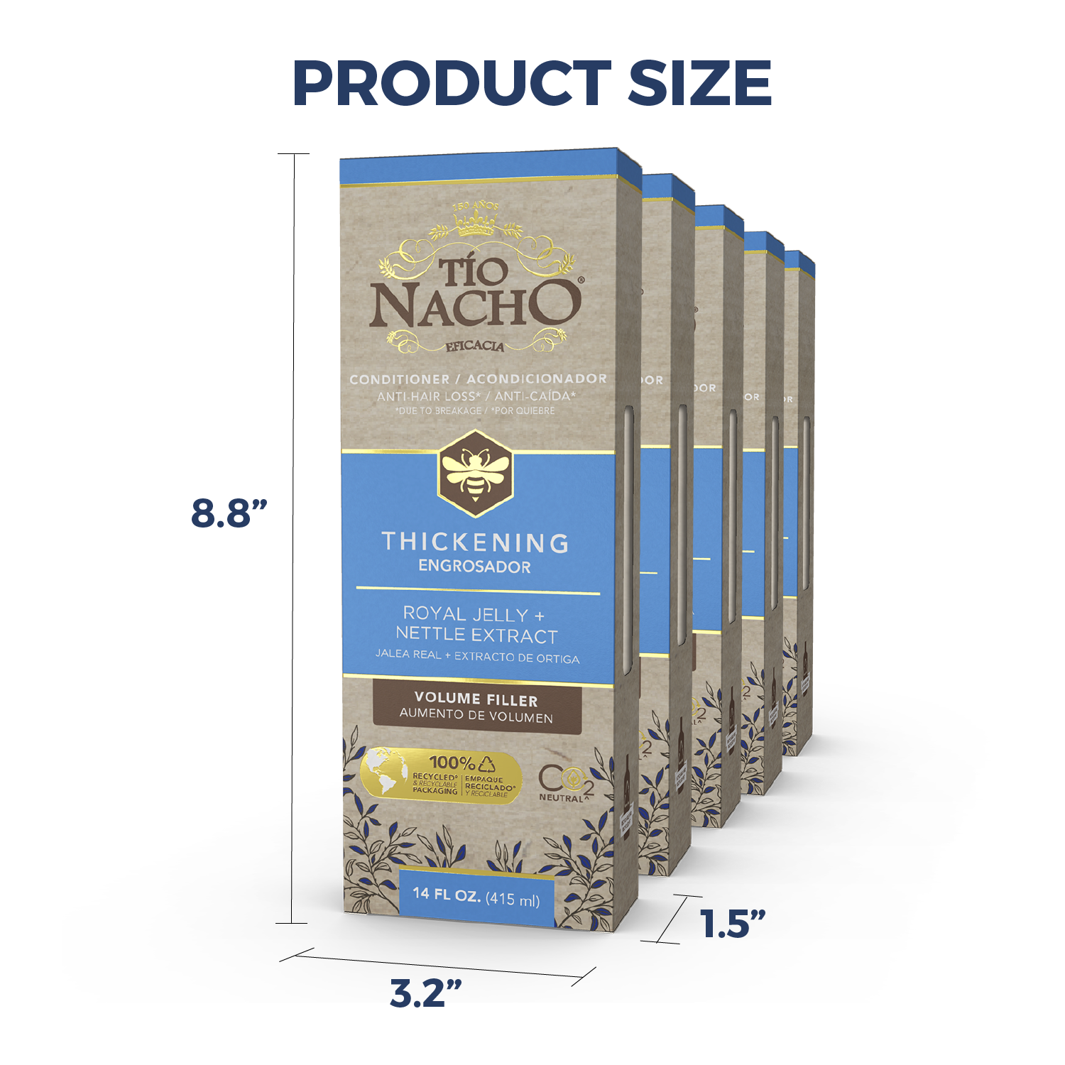 Tio Nacho Thickening Volume Filler with Royal Jelly & Nettle Extract C ...
