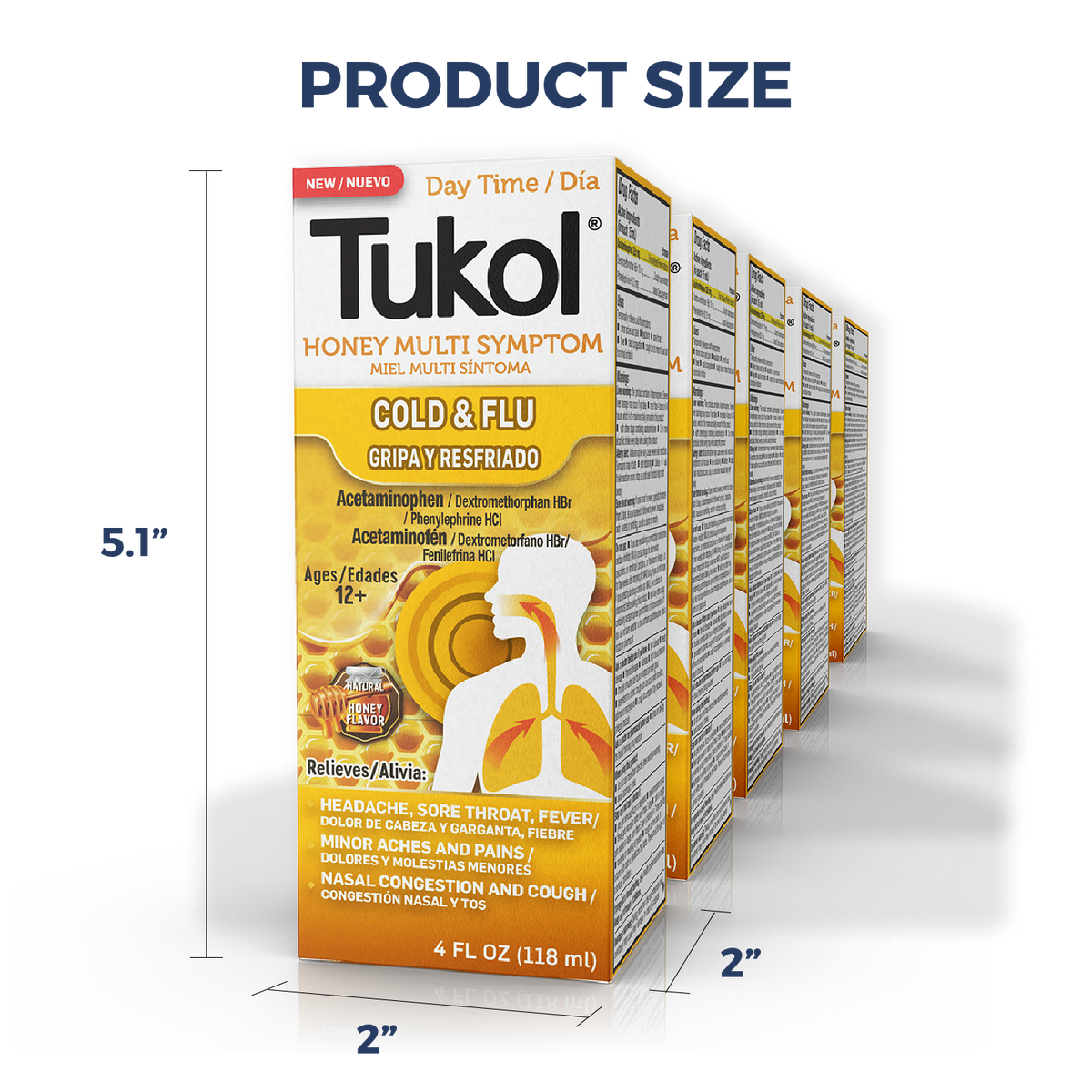 Tukol Honey Multi-Symptom DaytimeCough & Congestion Cough Syrup - 4 fl ...