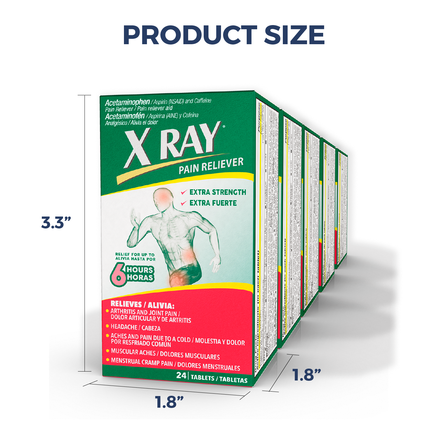 X Ray Dol Arthritis Pain Relief Tablets - 24 Tablets each - Case of 24 ...