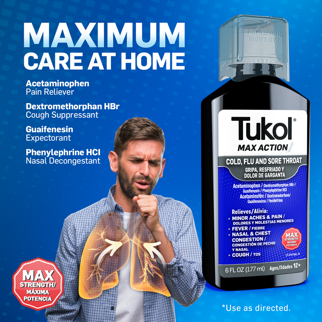 TUKOL Max Cold and Flu, 6 fl. oz. – Genomma B2B - Store | Grow your ...