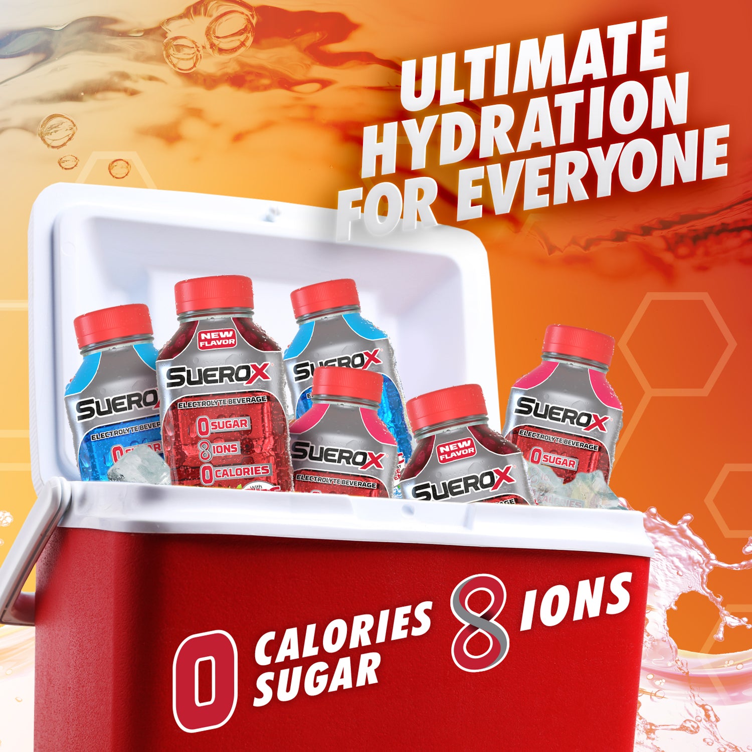 SueroX Ultimate Pack Healthy Hydration, Sugar Free, 0 Calories, 8 ions ...