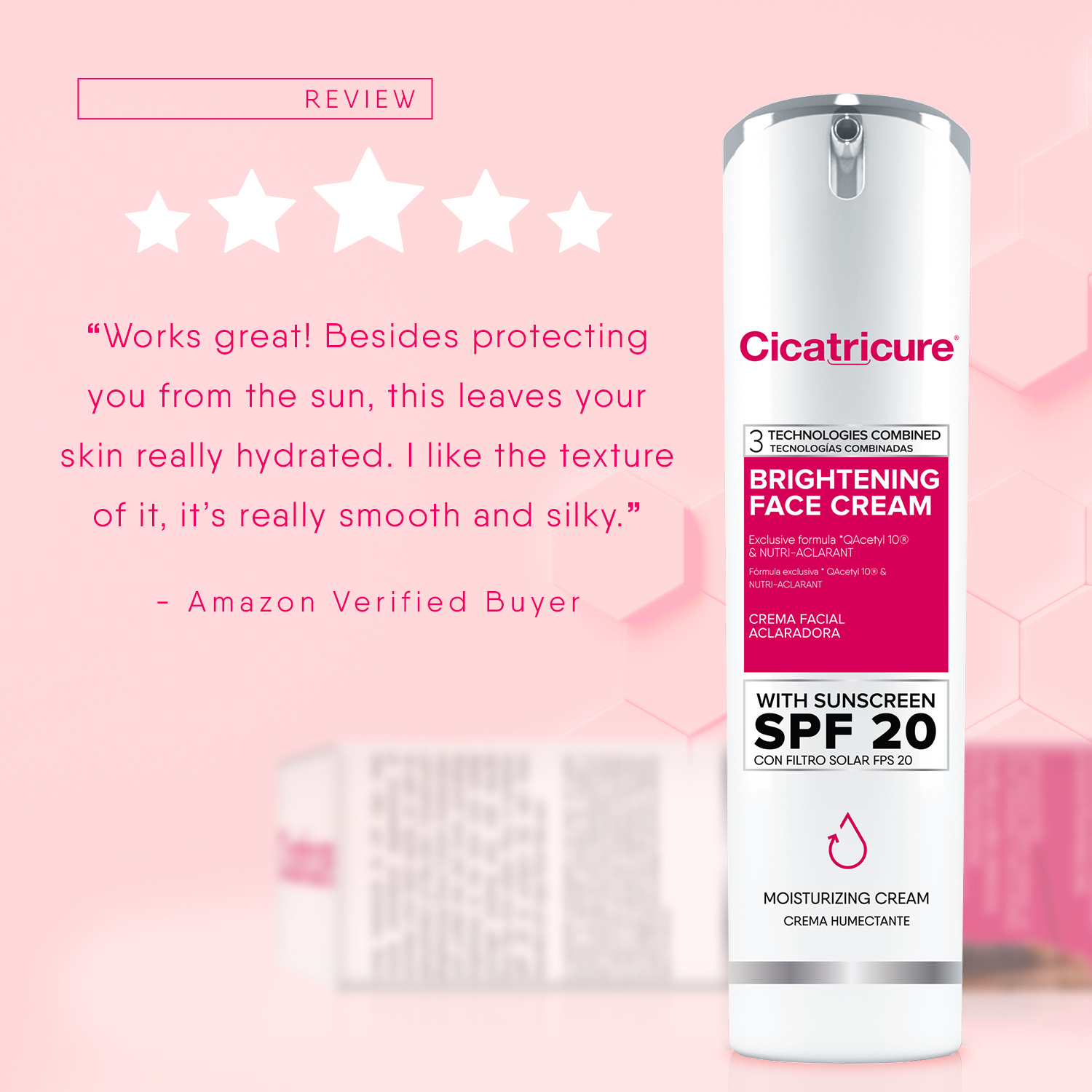 CICATRICURE Brightening Face Cream with Qacetyl and Nutri-Aclarant 1.6 ...