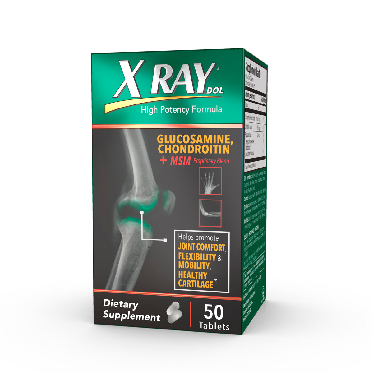 X Ray DOL High Potency Joint Care Tablets - 50 Tablets - Case of 12 ...