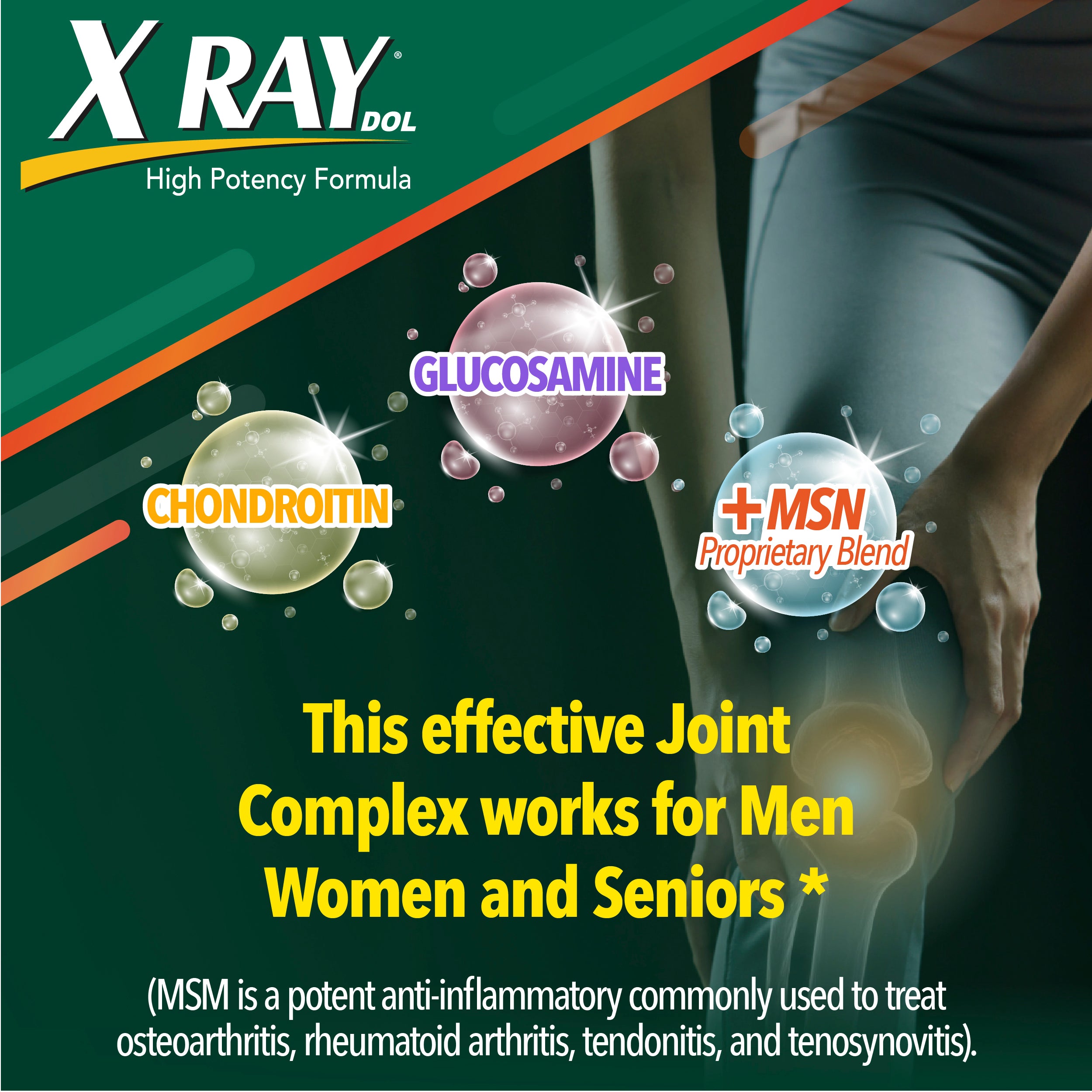 X Ray DOL High Potency Joint Care Tablets - 50 Tablets - Case of 12 ...
