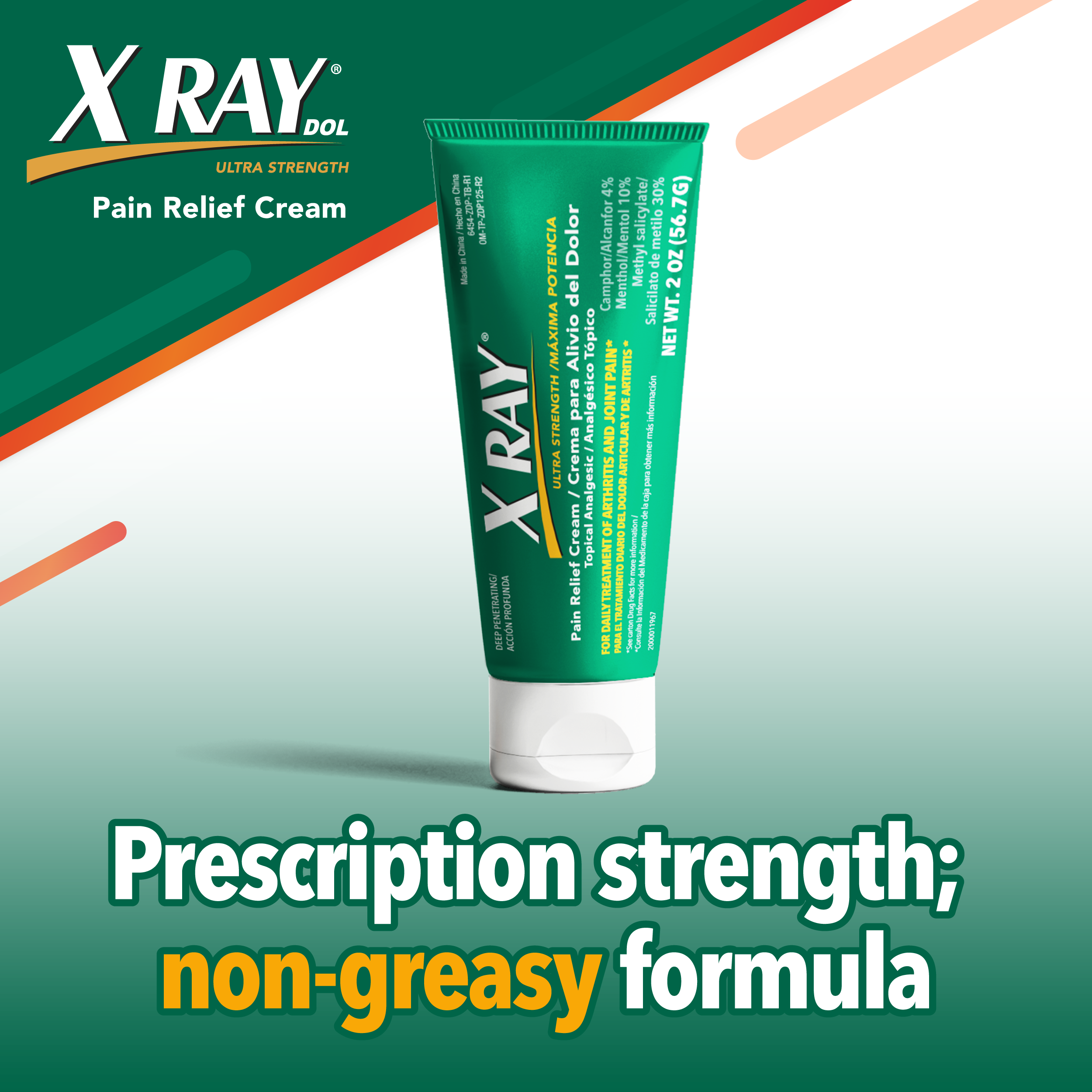 X Ray • Arthritis Pain Reliever Cream • 2 oz - – Genomma B2B - Store ...