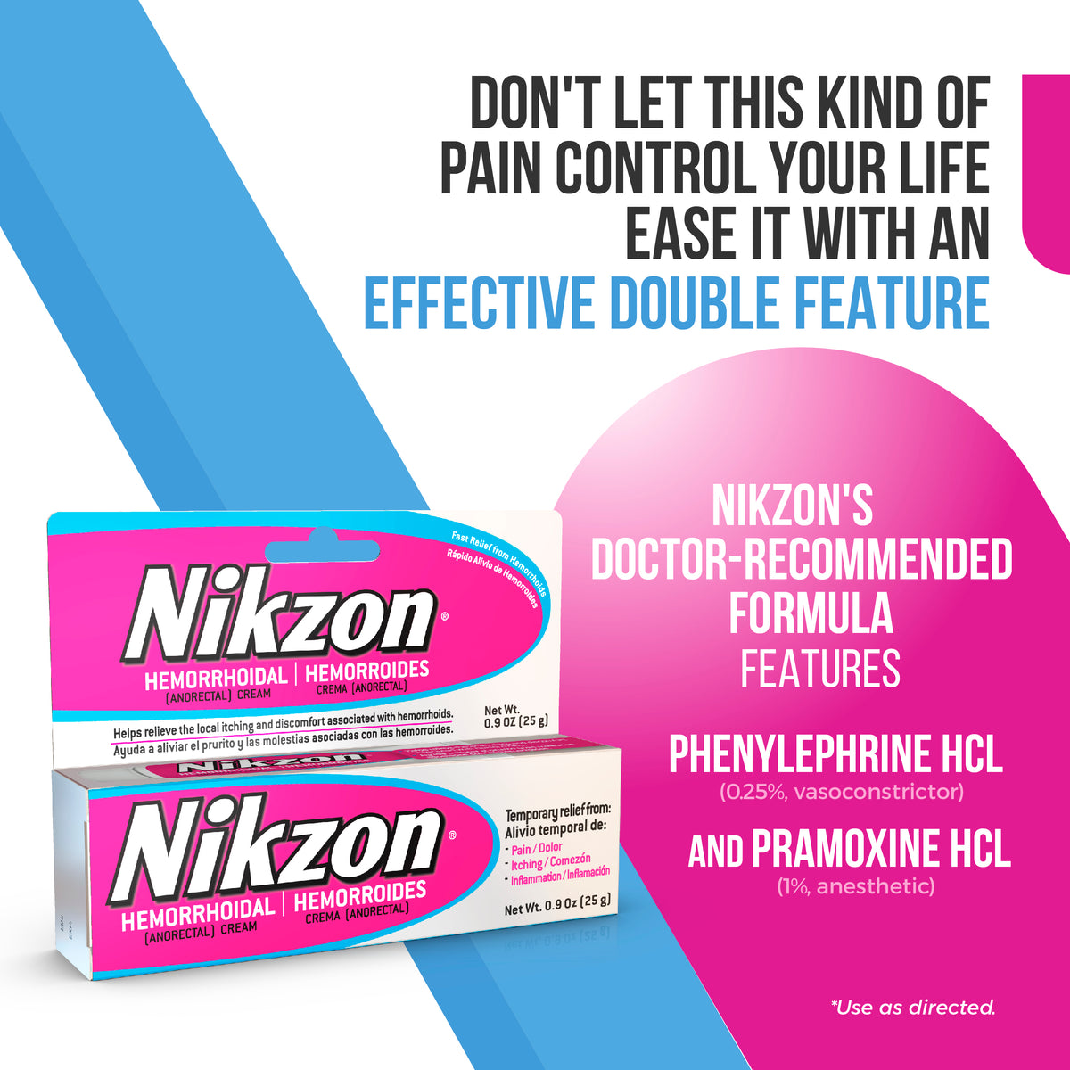 NIKZON HEMORRHOIDAL CREAM 0.9OZ – Genomma B2B - Store | Grow your ...