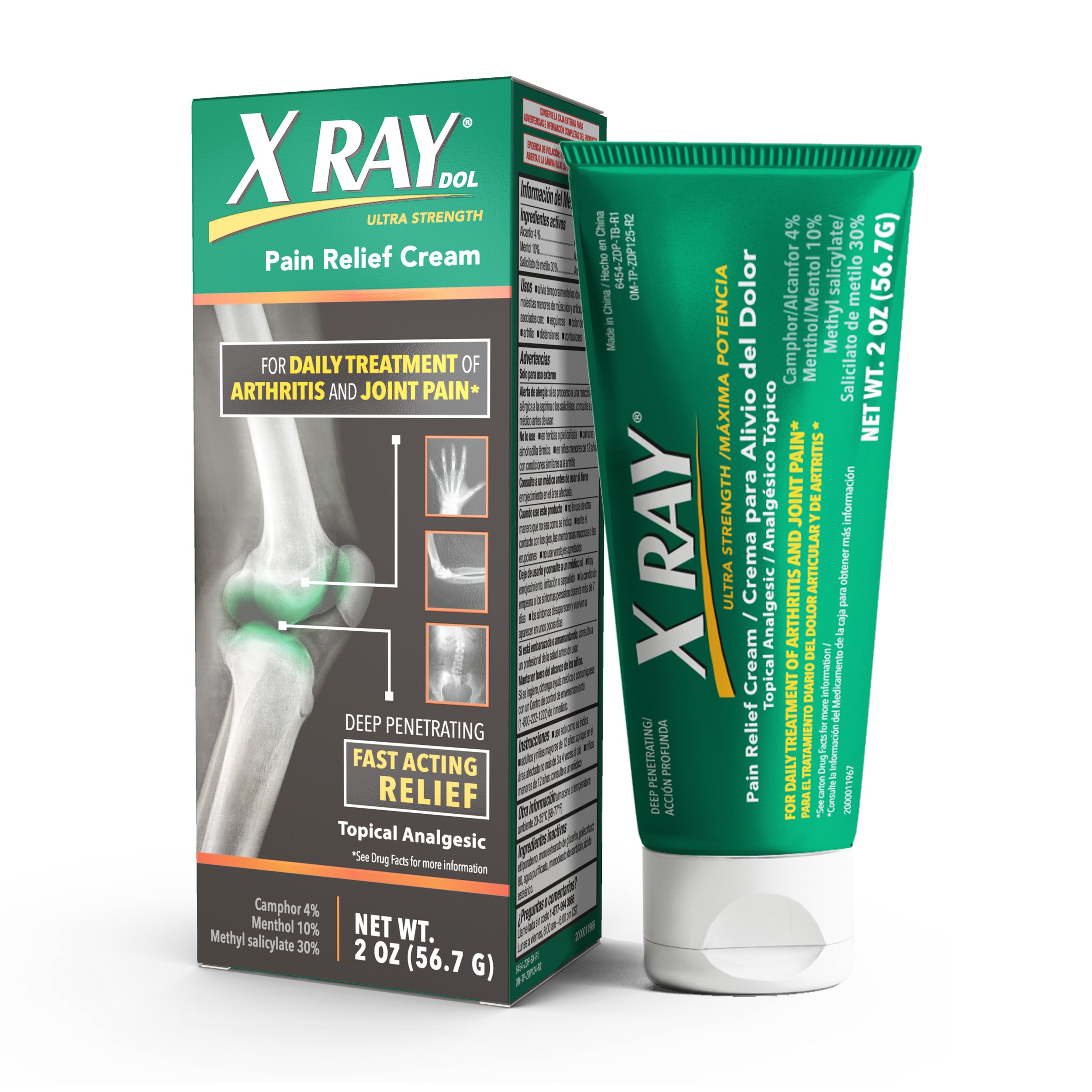 X Ray • Arthritis Pain Reliever Cream • 2 oz - – Genomma B2B - Store ...